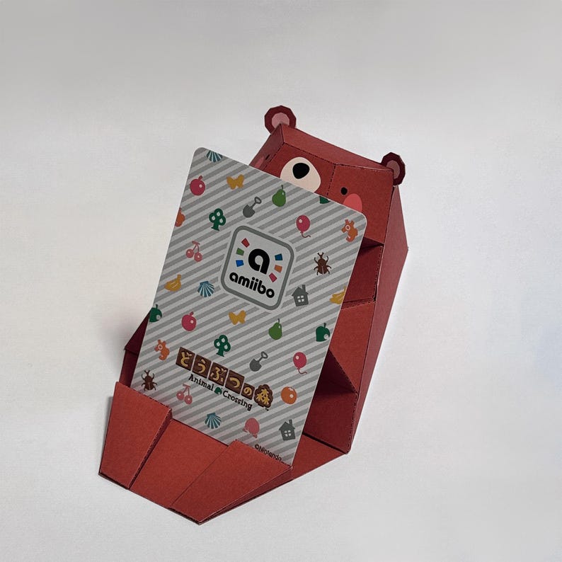 Printable 3D Bear Papercraft – DIY Animal Model, Desk Decor (digital ...