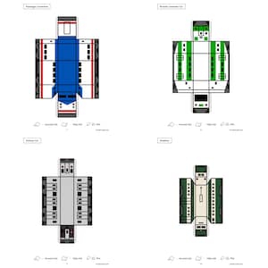 Printable Train Cars Papercraft | Kids DIY Activity (PDF) - Etsy