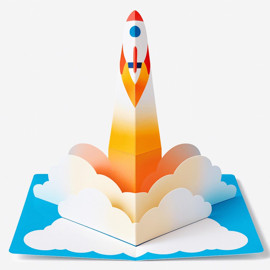 Rocket Pop-up Birthday Card Printable, Space Craft (PDF Template) - Etsy