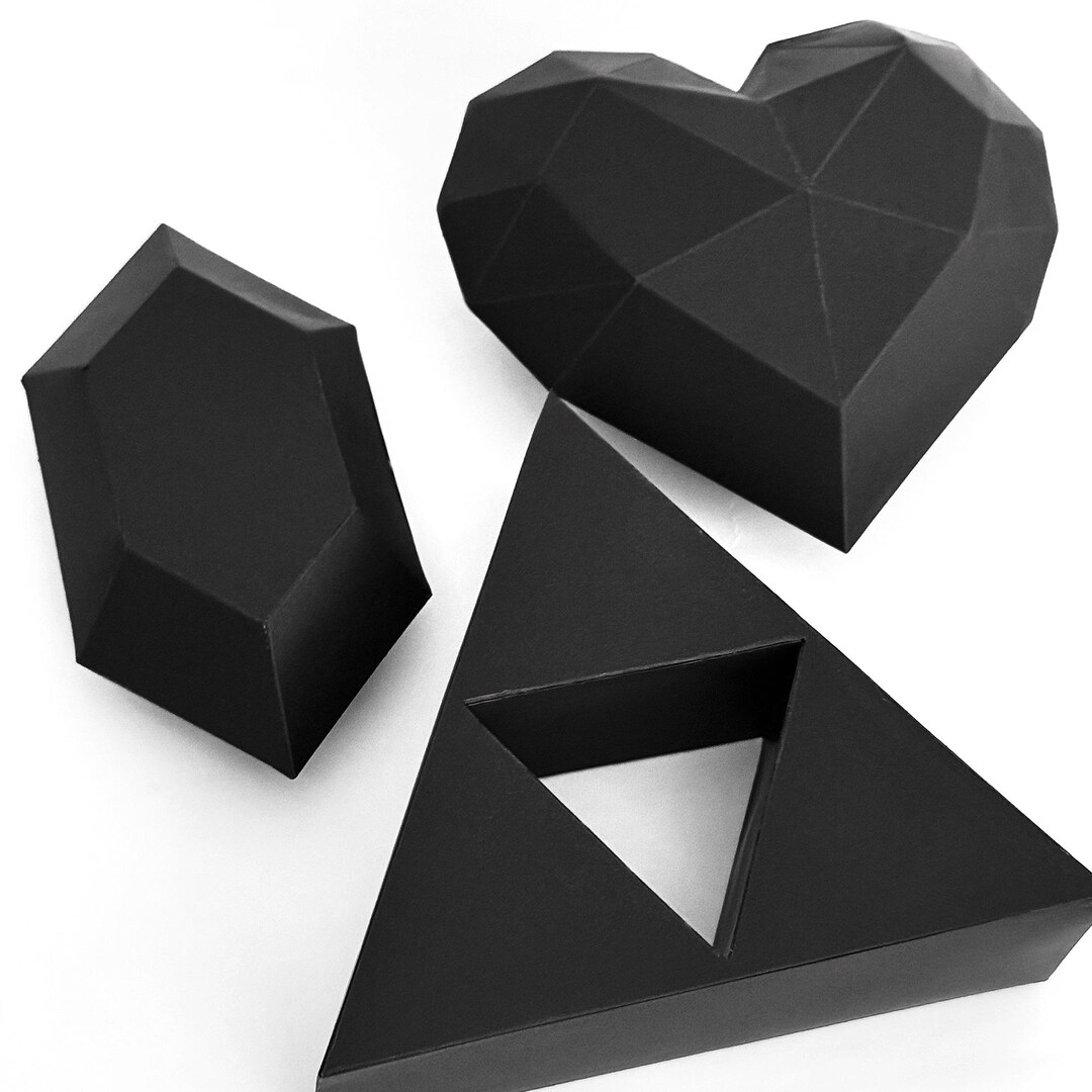 Legend of Zelda-inspired Paper Craft Bundle – Rupee, Triforce & Heart ...
