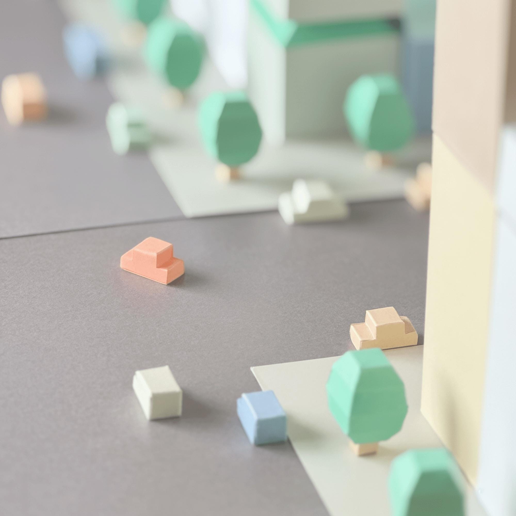 Tiny Downtown Papercraft • Build a City Diorama (printable PDF) - Etsy