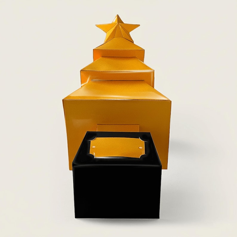 Trofeo de árbol de Navidad en papel / Premio imprimible para fiestas ...