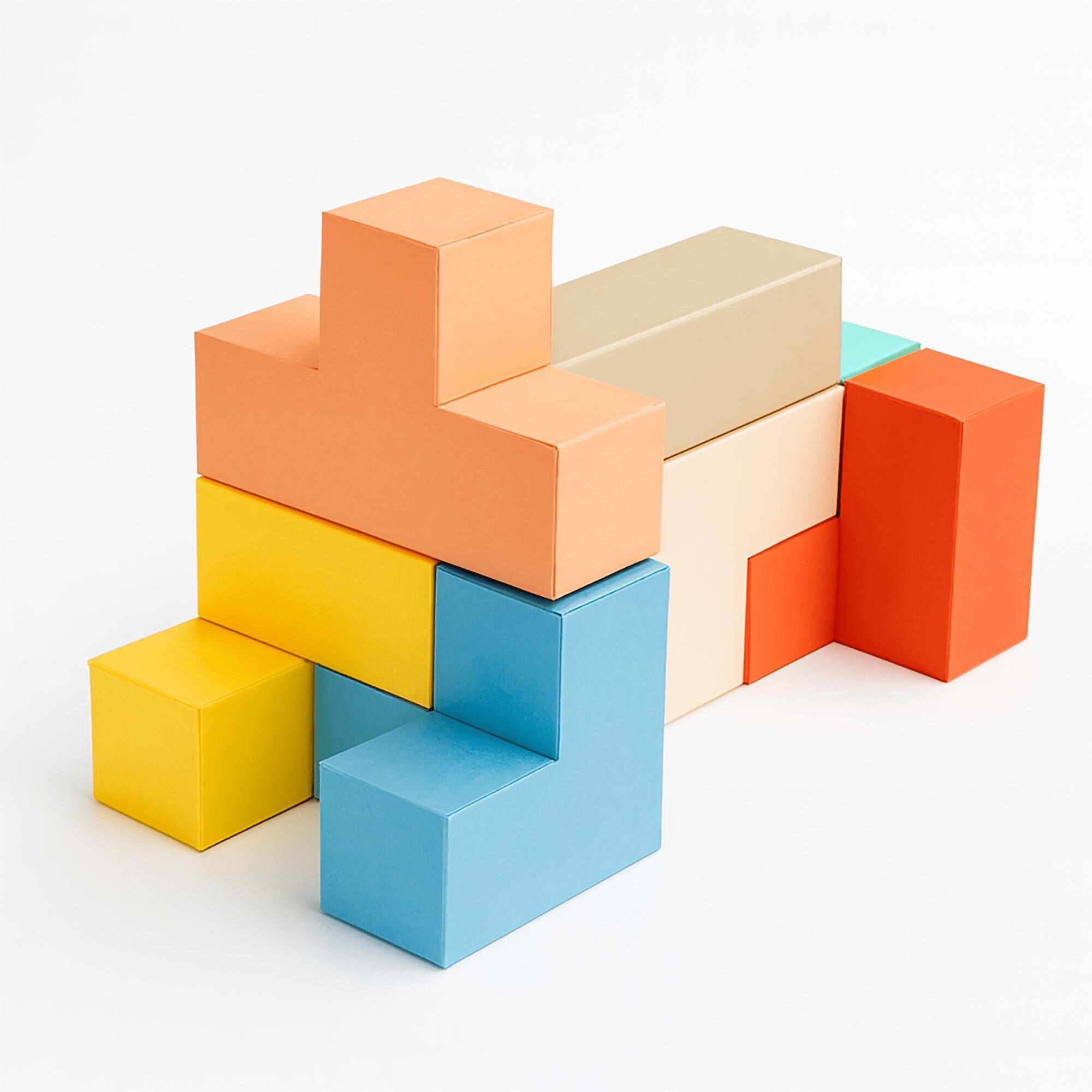 7-piece Polycube Puzzle Template | DIY Paper Craft Kit (PDF Download ...