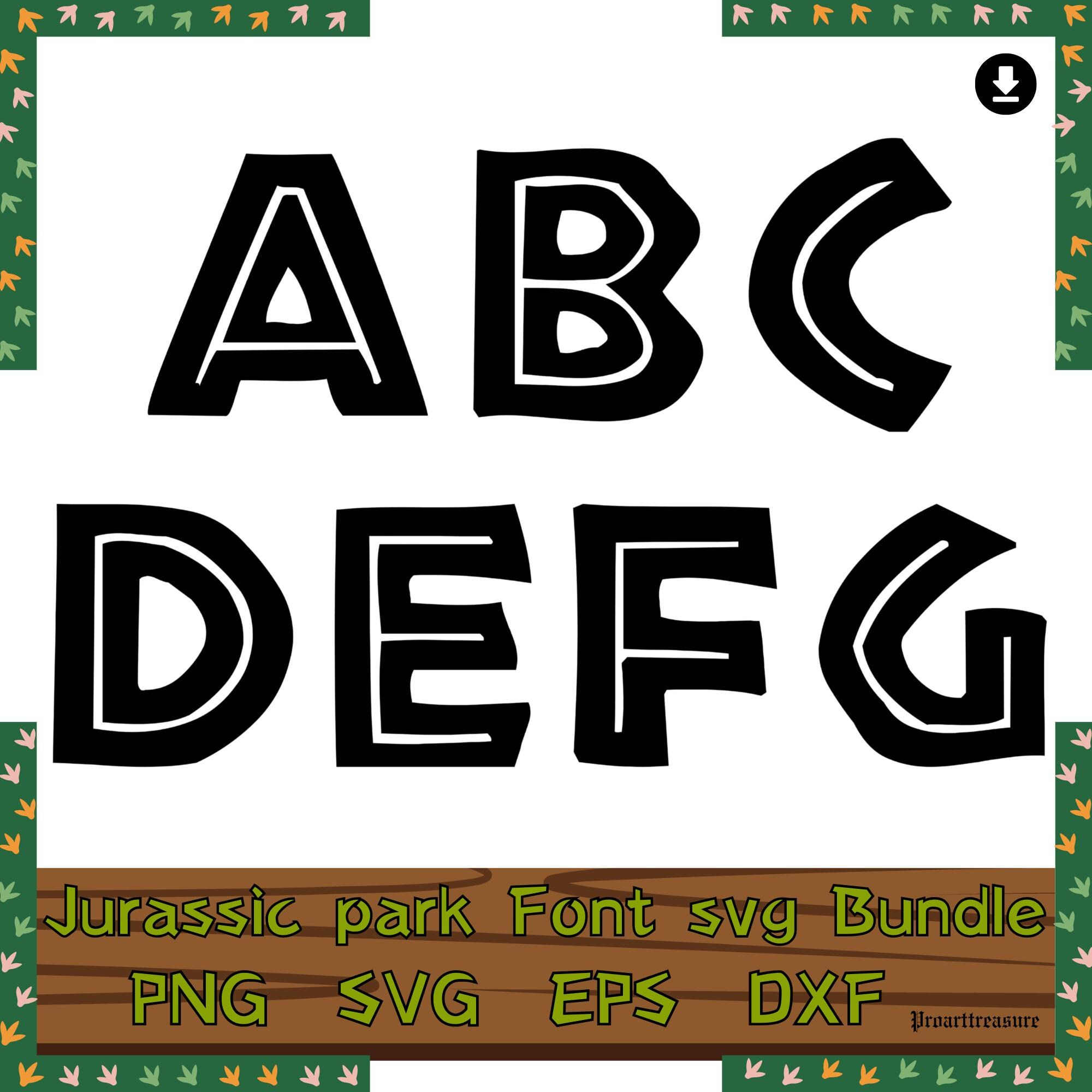 Jurassic Font Svg, Jurasic Park Svg, Jurasic World Svg, Tyrannosaurus ...