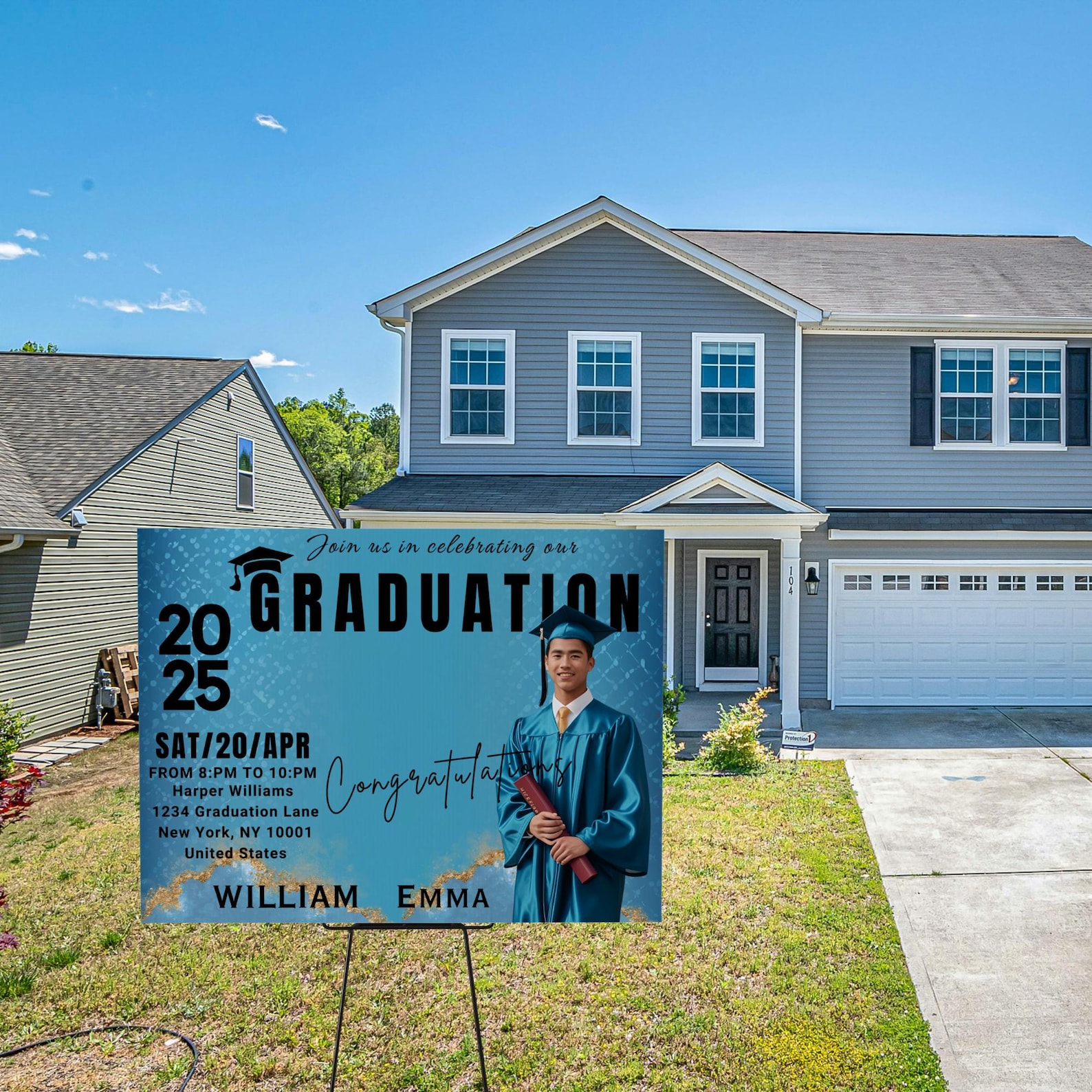 100+ Graduation Yard Sign Canva Editable Templates, Congrats Grad Signs ...