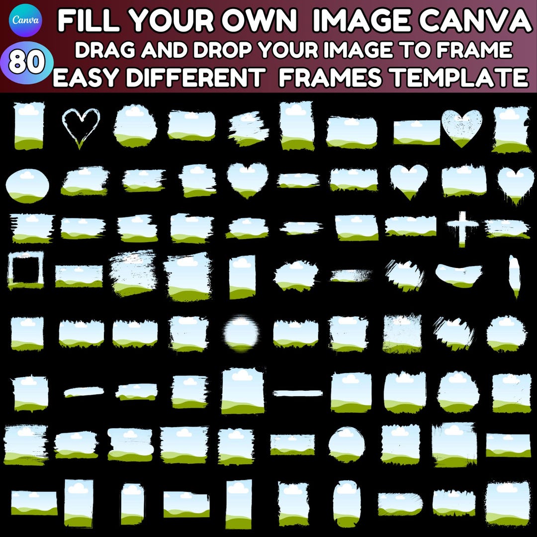 80 Bleach Effect Distressed Edge Template Bundle,torn Edge Paper, Photo ...