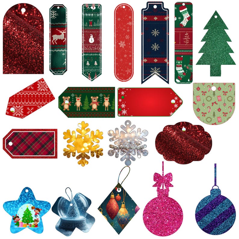 100+ Gift Tag Canva Editable Template Mega Bundle, Christmas Gift Tag ...