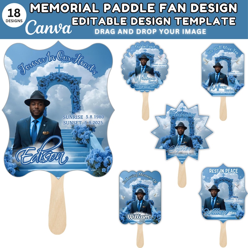 Blue Funeral Background - Etsy