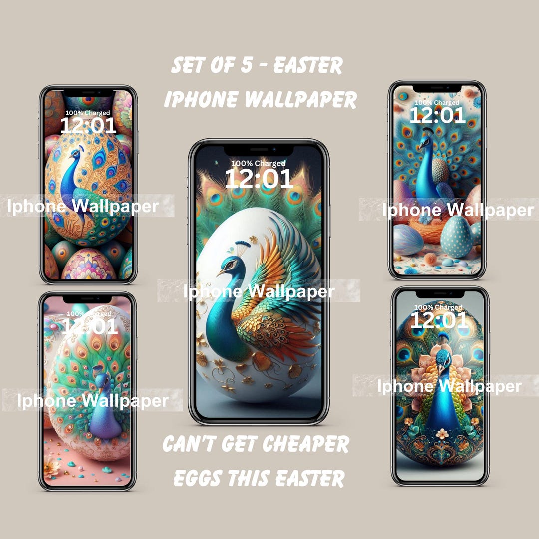 Peacock Egg iPhone Wallpaper, Egg iPhone Wallpaper, Easter Wallpaper ...