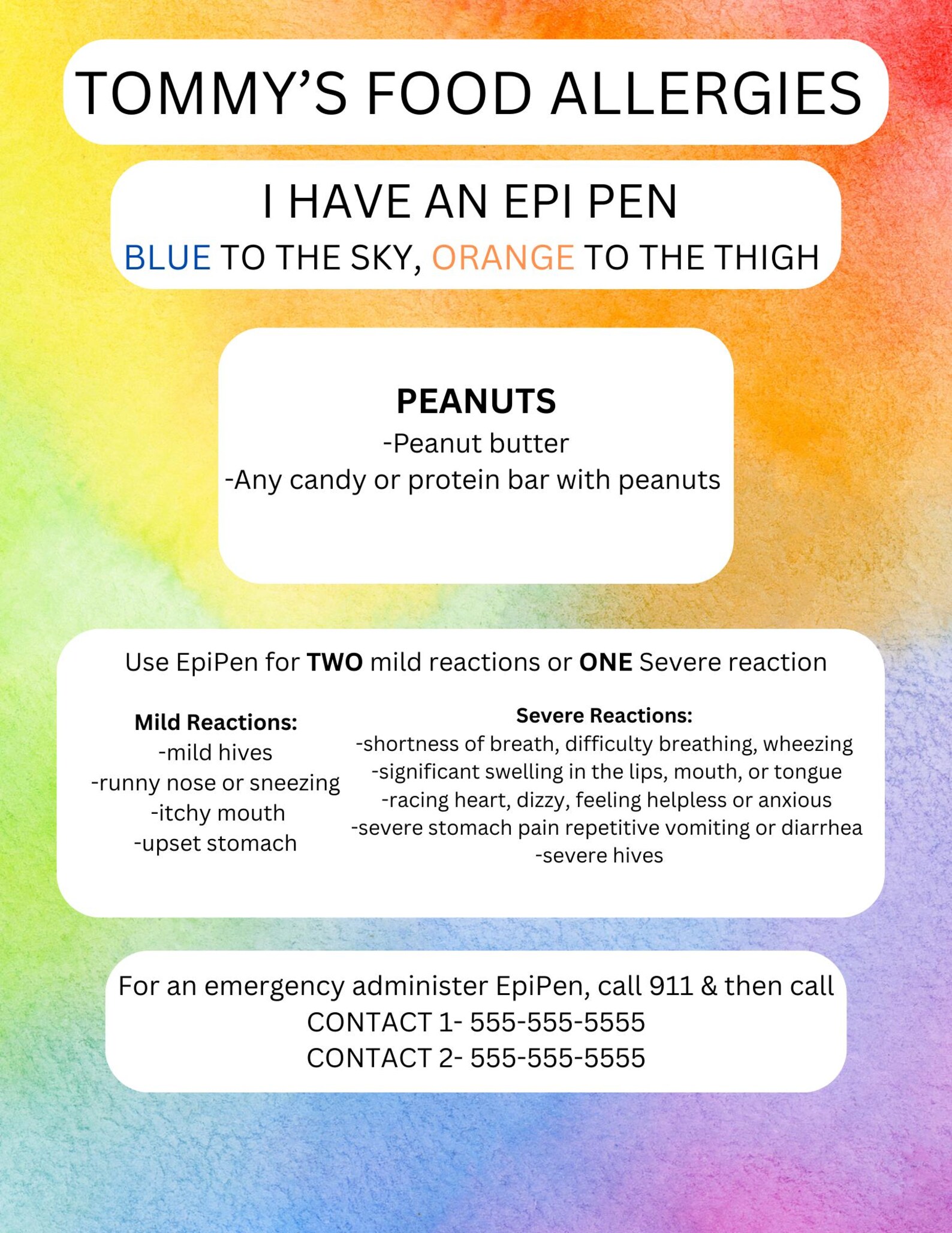 Food Allergy Information Guide-digital - Etsy