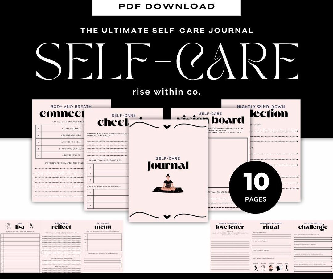 Self Care Journal, Self Care Workbook, Self Love, Burnout, Stress ...