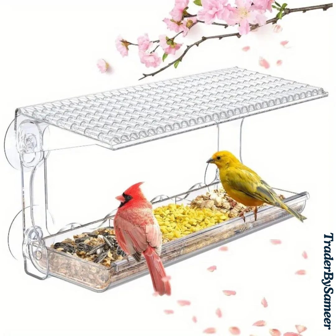 Window Bird Feeder House - Bird Portal Feeder - Etsy