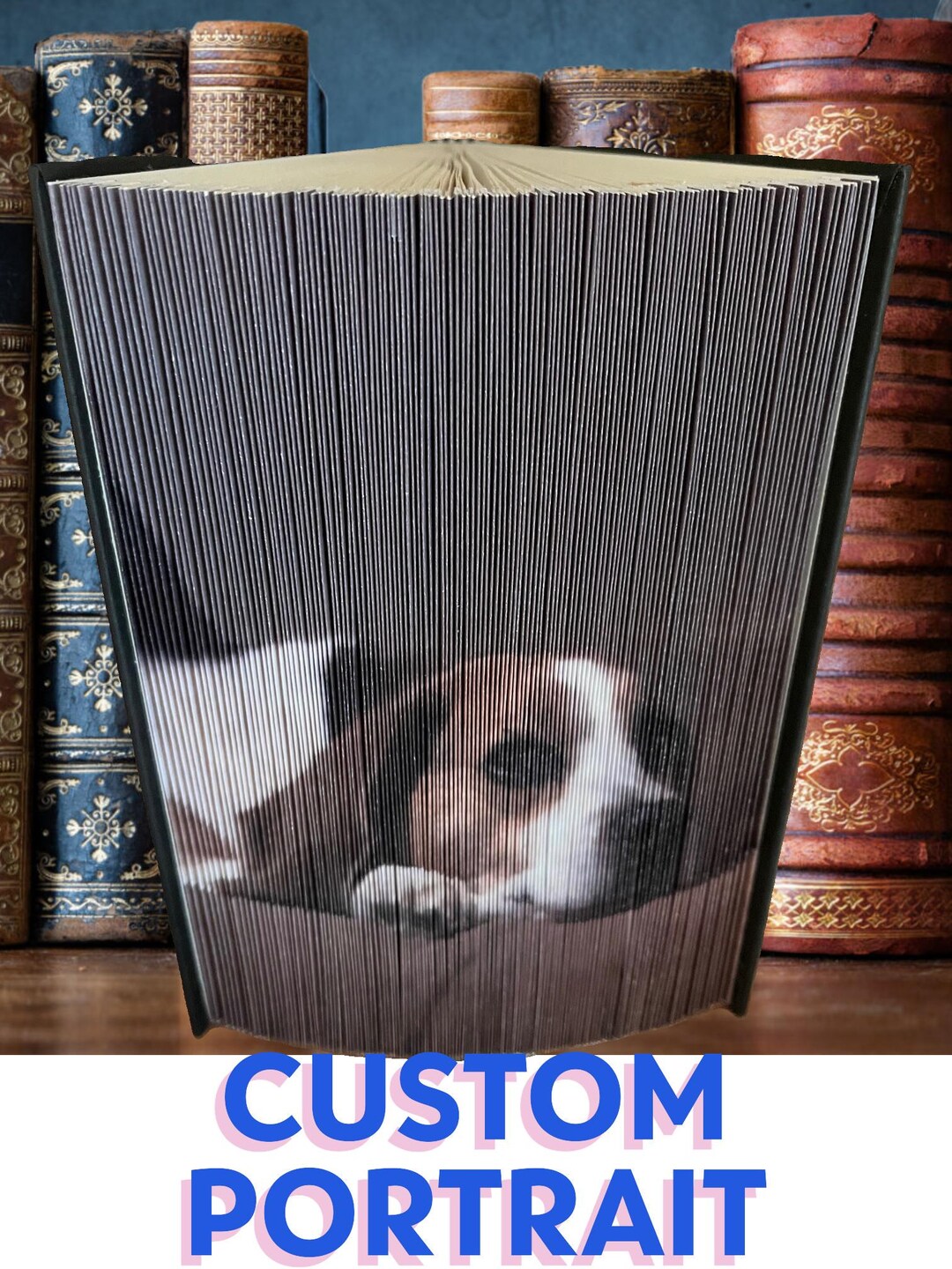 PORTRAIT CUSTOM, Photo Picture Book: Personalized Book Lover Gift - Etsy