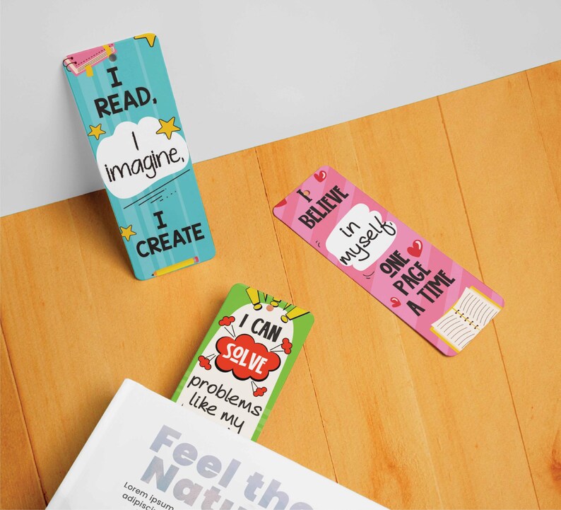 Kids Printable Affirmation Bookmark Positive Quote Bookmarks for ...