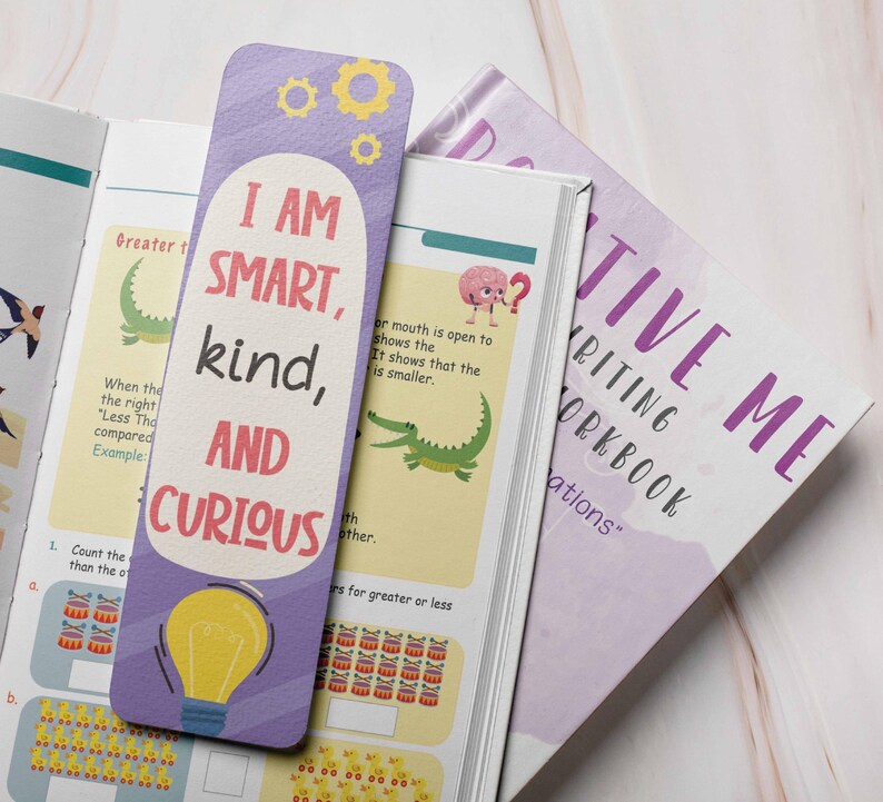Kids Printable Affirmation Bookmark Positive Quote Bookmarks for ...