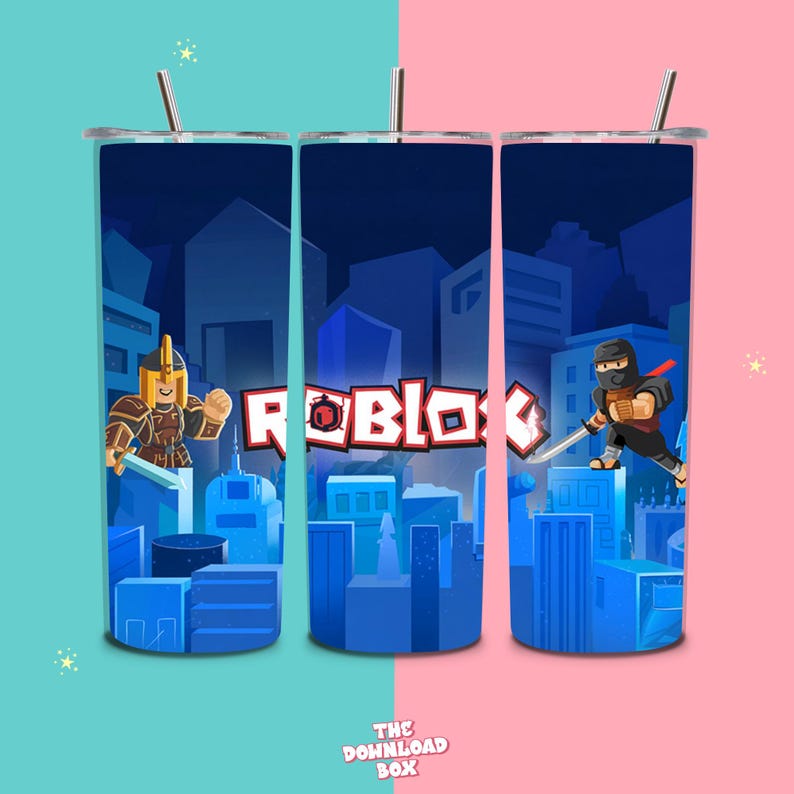Game Character Roblox Tumbler Wrap, 20 Oz Skinny Tumbler Sublimation ...