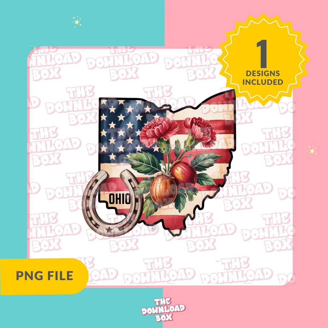 Ohio Map Png, United States of America Vector Files, Ohio Vector, State ...