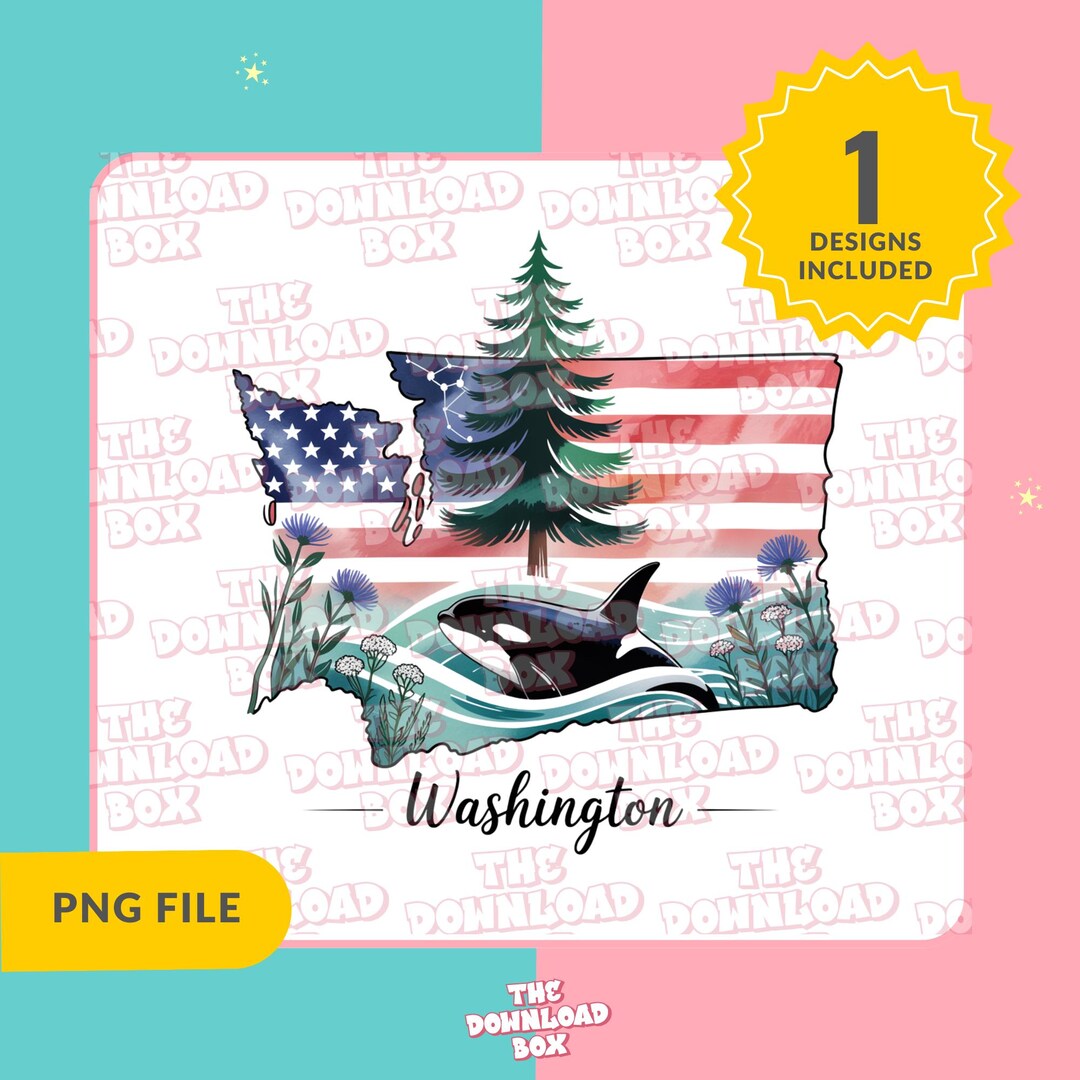 Washington Map Png, United States of America Vector Files, Washington ...