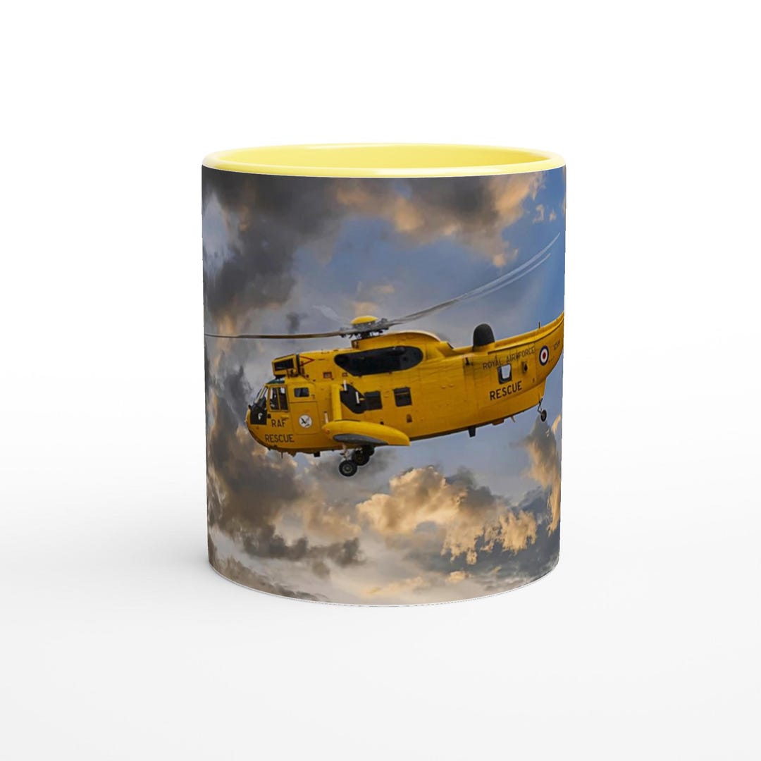RAF Rescue Helicopter Mug - Stunning Vivid Print, Dishwasher ...