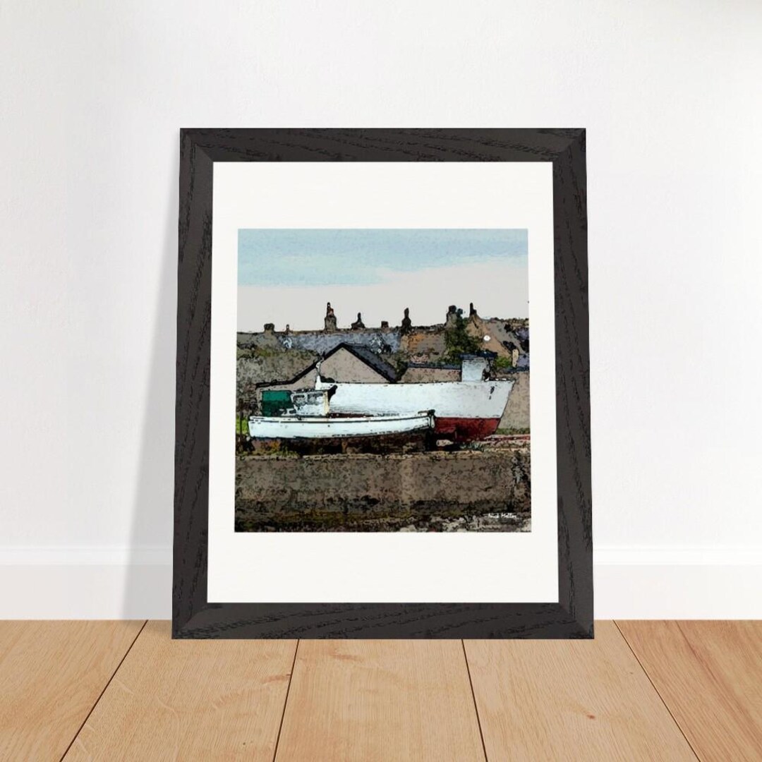Framed Harbour Boat Print: Portgordon Scotland Photo (8” X 10”) - Etsy