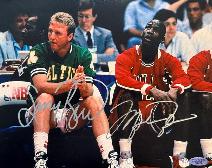 Michael Jordan & Larry Bird Dual Signed 8x10 Photo - Etsy