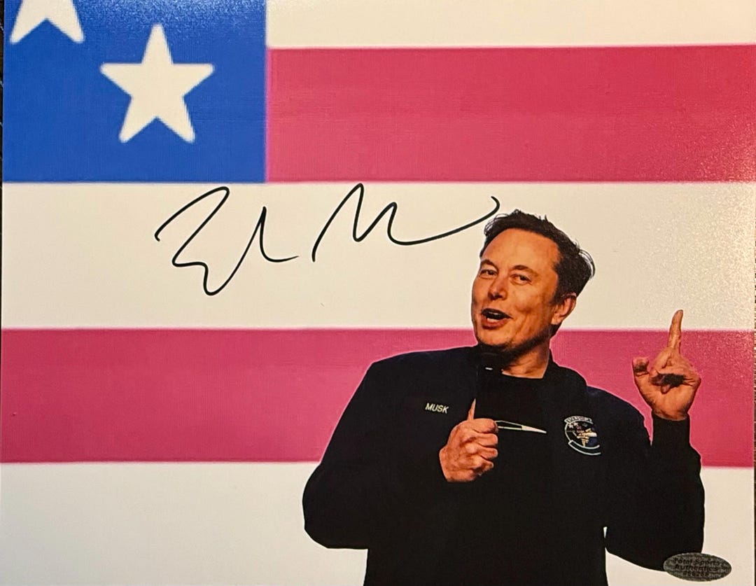 Elon Musk Signed 8x10 Photo - Etsy Australia