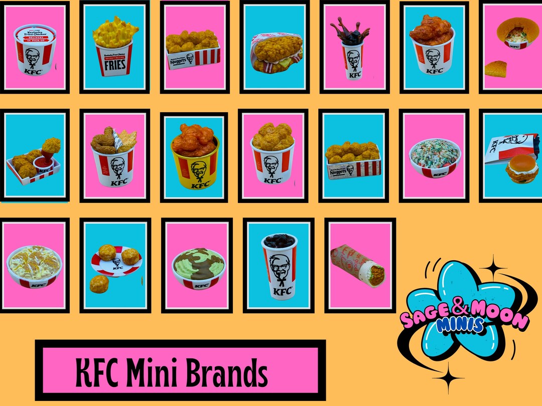 KFC Mini Brands Series 1 Collectibles ~ You Pick!, Miniature Doll Food ...
