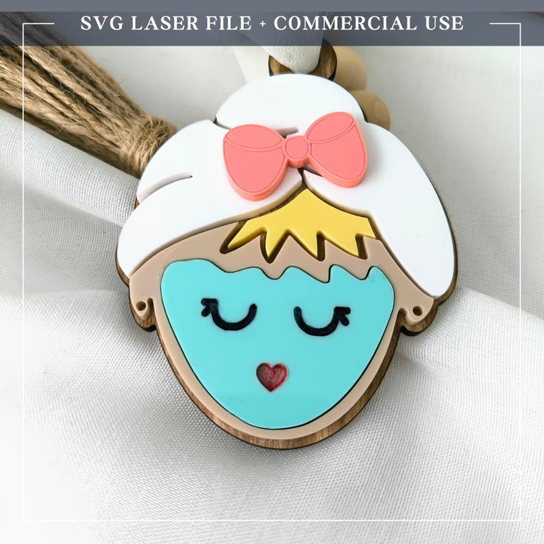 Spa Girl SVG Laser Cut File: Pampering Woman With Facial Mask (digital ...