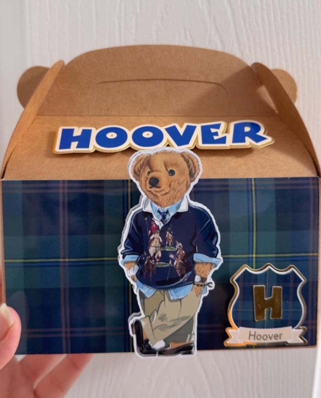Preppy Style Polo Bear Party Favors / Personalized Polo Bear Box ...