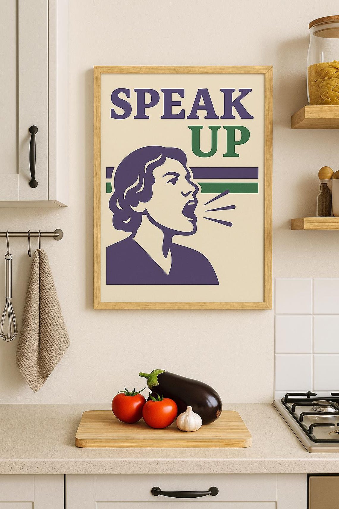 Speak up Poster – Feminist Art Nouveau Style Wall Art – Digital ...