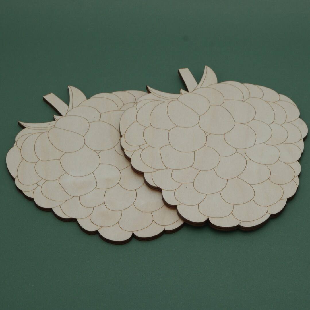 Raspberry Trivet Set for Hot Dish Wooden Pot Coaster Premium ...