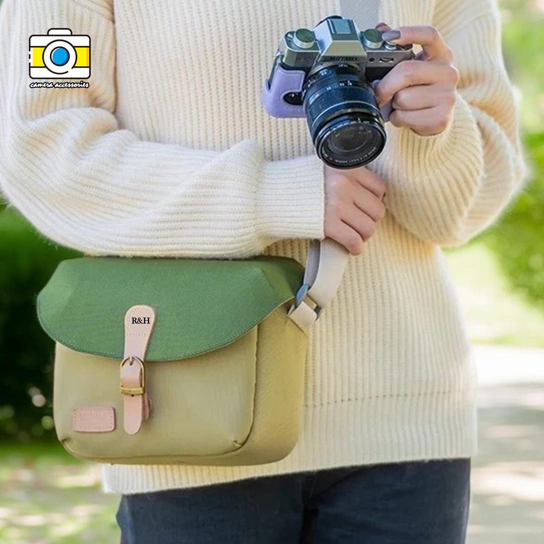 Personalized Vintage Camera Bag Custom Leather Crossbody Case for Sony ...