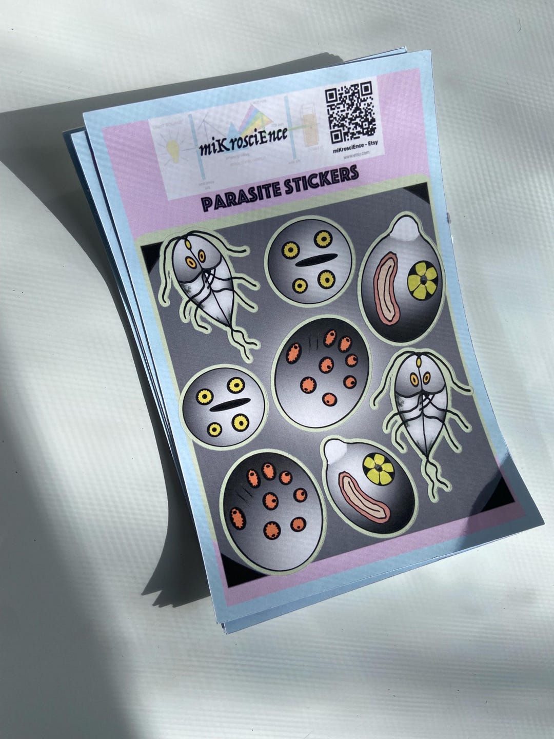Parasitology Stickers; Microbiologist Gift - Etsy