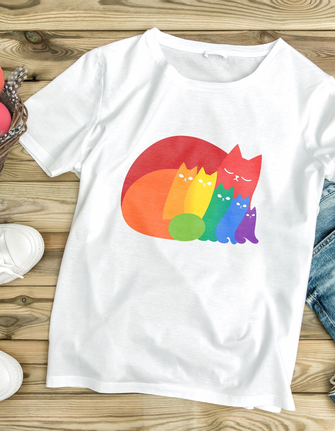 Rainbow Pride Cat Family Clipart – Digital PNG Download, LGBTQ Art ...