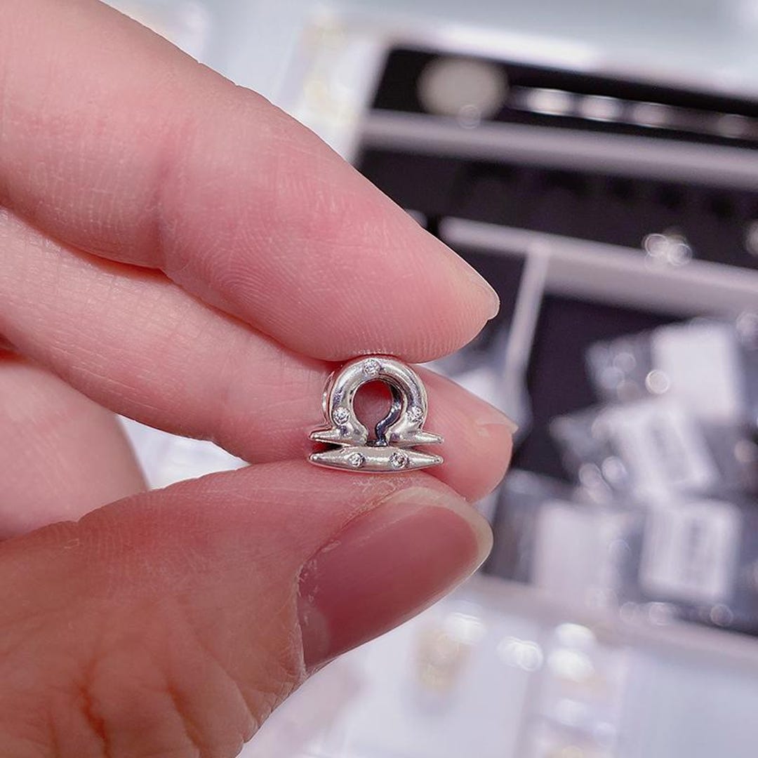 Pandora Sparkling Libra Zodiac Star Sign Charm Sliver 925 Ale - Etsy