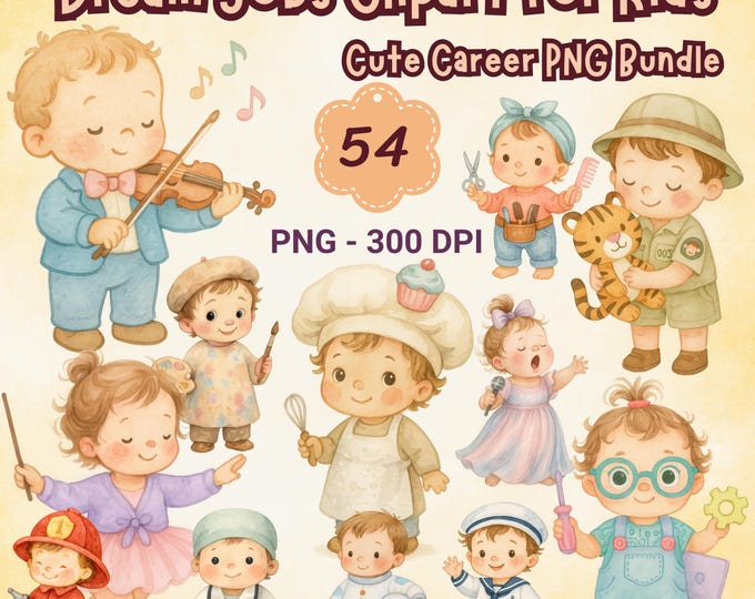 Dream Job Kids Printable Clipart, Png Format, Transparent Background ...