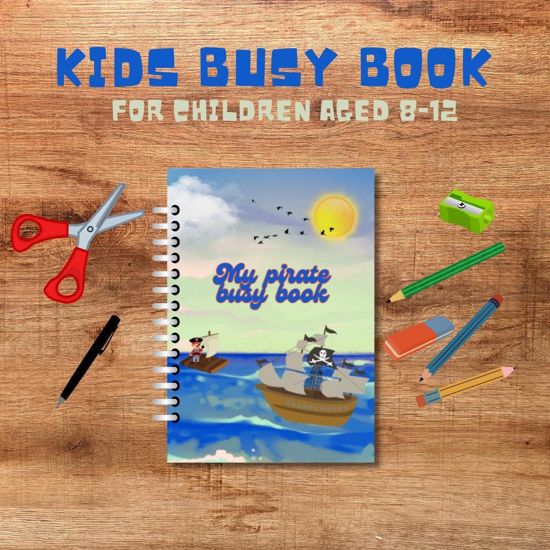 Pirate Busy Book/worksheets for Kids 8-12 Years (ENGLISH) - Etsy