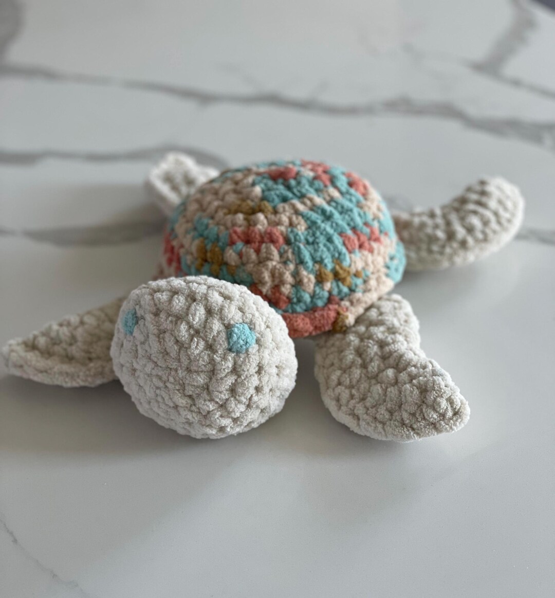 Shelly the Turtle Plush (coral) - Etsy