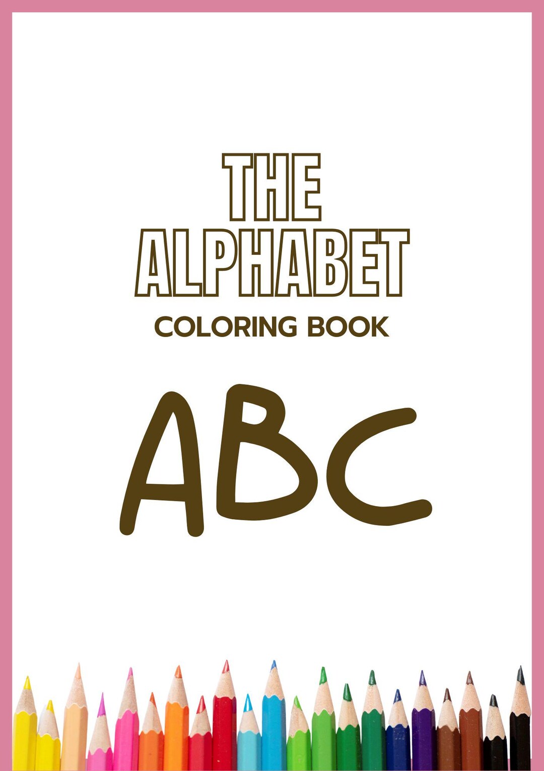 Black White ABC Coloring Book | 27 Printable Pages for Baby, Toddler ...