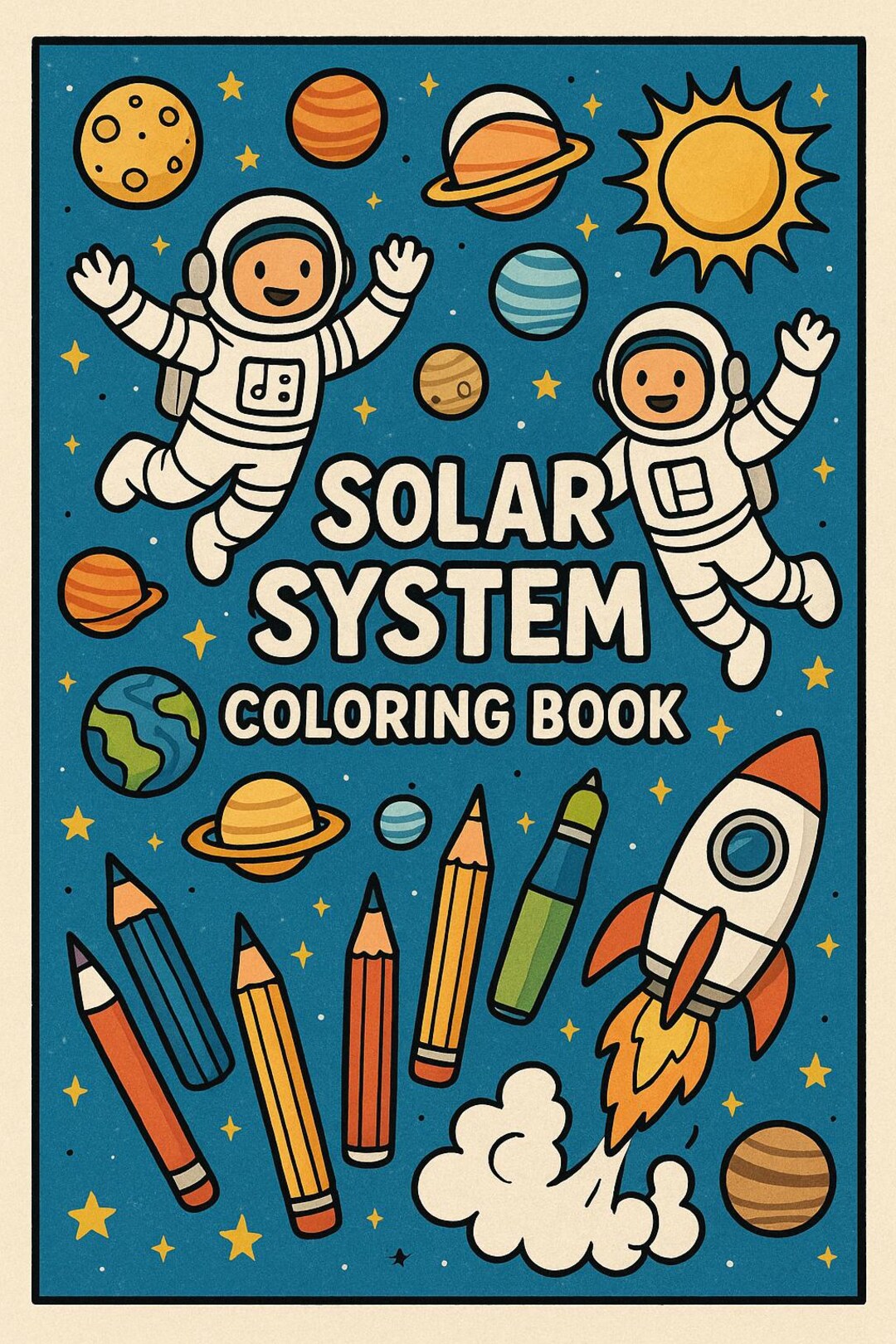 Solar System Coloring Pages | 10 Unique Pages | Planets Printable ...