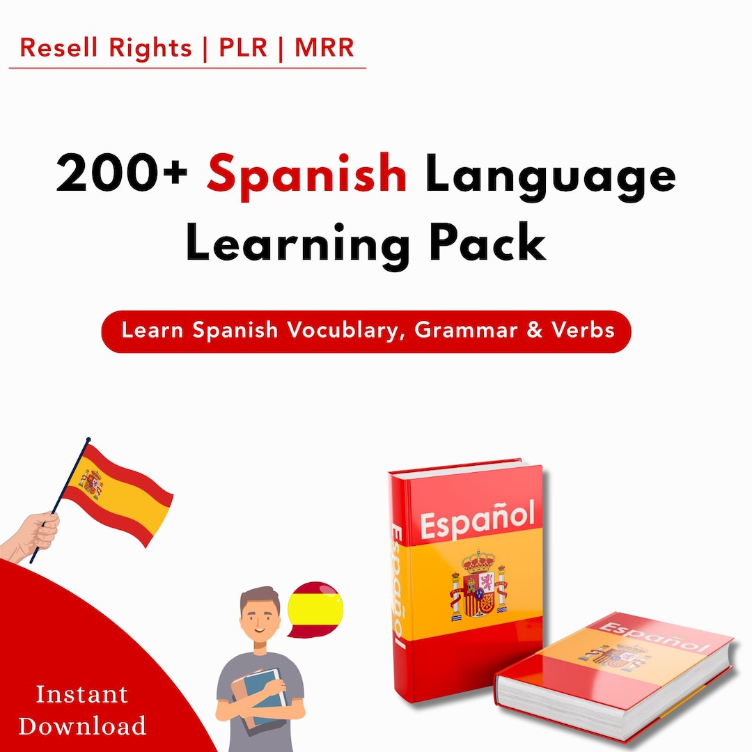 200+ Spanish Language Learning Bundle | Learn Spanish for Beginners ...