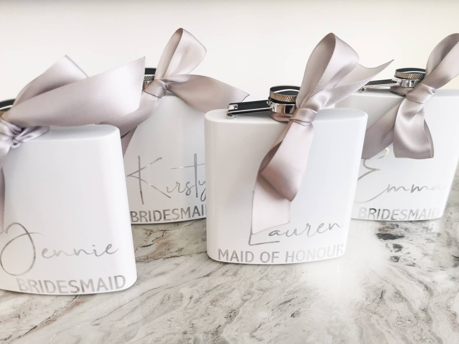 Hip Flasks, Ladies Hip Flasks, Personalised, Bridesmaid Gifts, Maid of ...