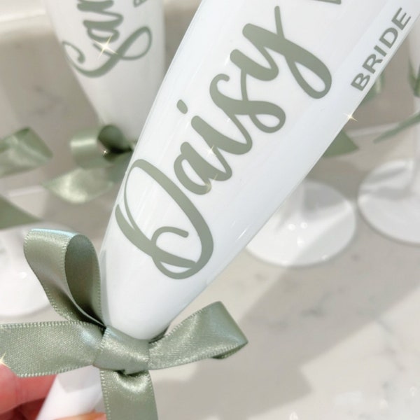 Personalised Champagne Flutes - Etsy UK