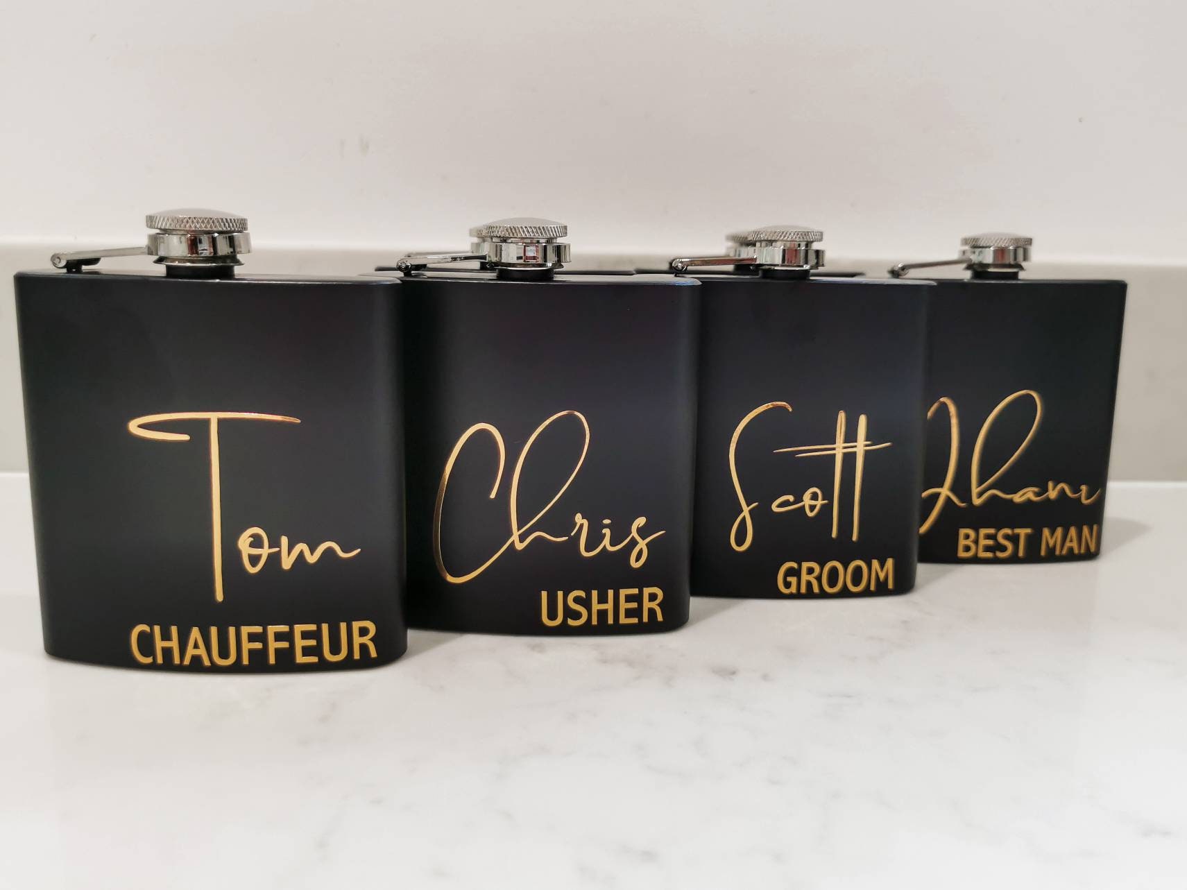 Grooms Hip Flasks, Ladies Hip Flasks, Personalised, Bridesmaid Gifts ...