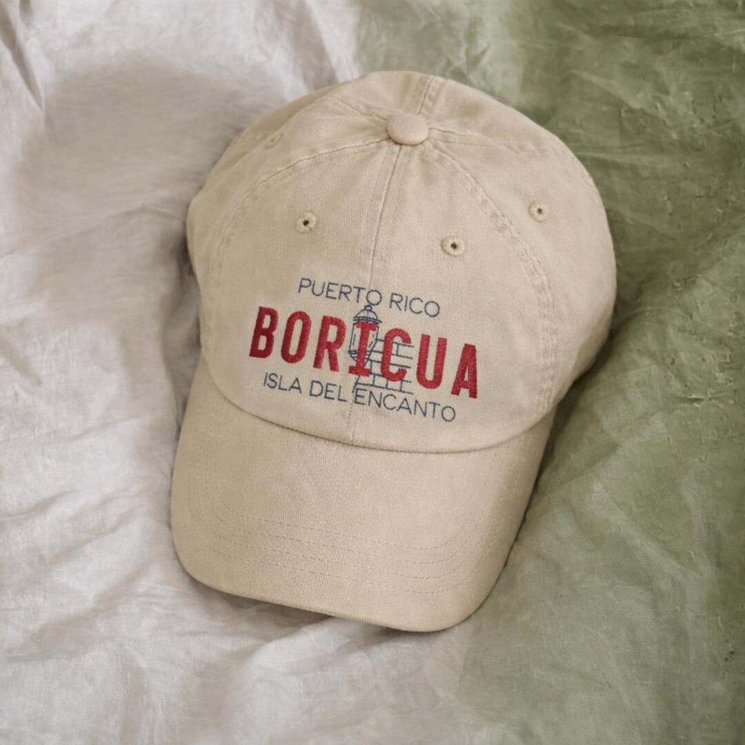 Puerto Rico Boricua Embroidered Low Profile Baseball Cap Isla Del ...