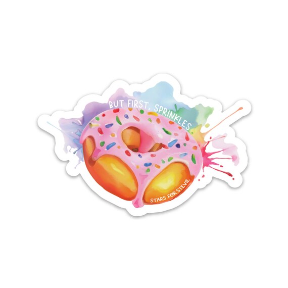But First Sprinkles Sticker Perfect for Your Laptop - Etsy