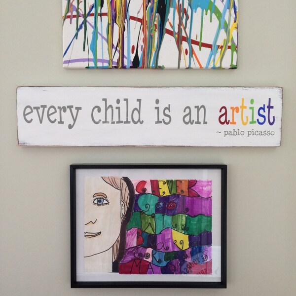 Every Child is an Artist Display - Etsy