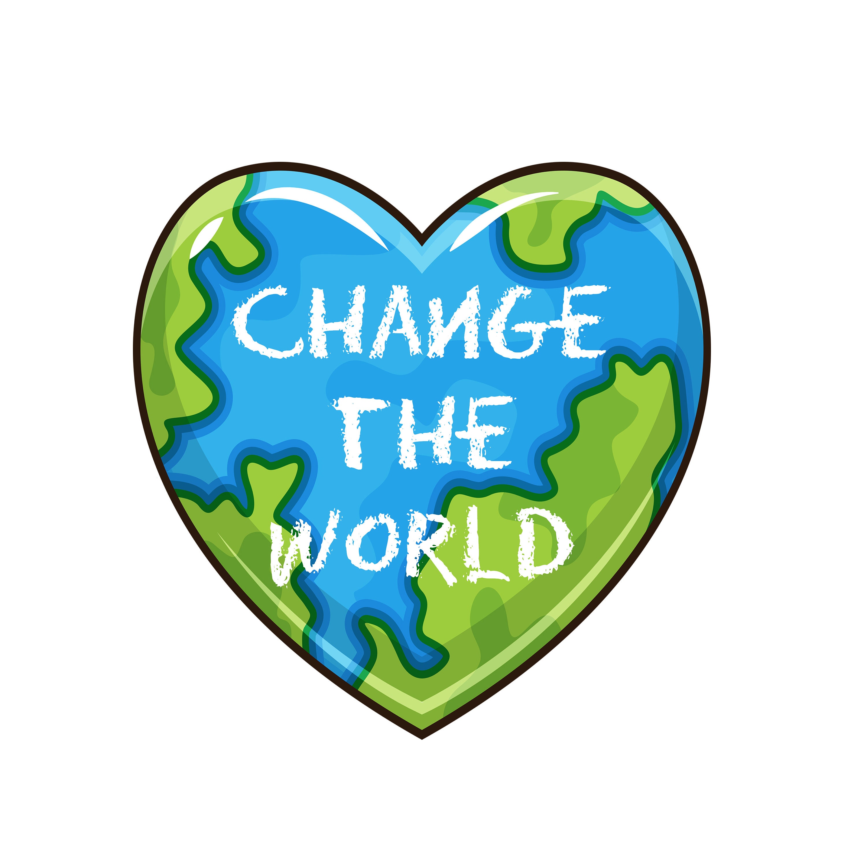 Change the world perfect for your laptop planner water | Etsy