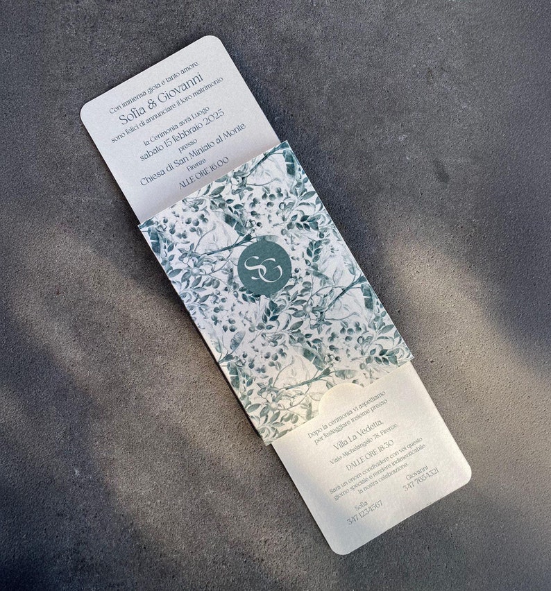 Slide-up Wedding Invitation. Luxury and WOW Effect! Pearl Paper ...