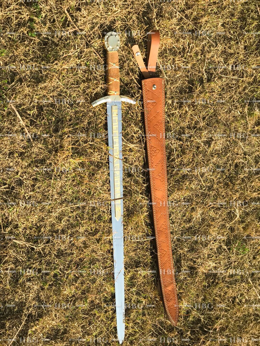 Handmade Excalibur Merlin Sword – Medieval Knight Templar Collectible ...